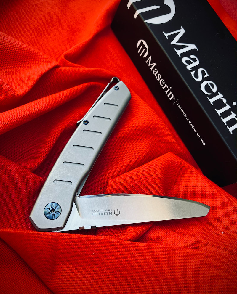 Maserin AM-6 Folding Pocket Knife 374/G10B, With Ogg Sharpening Edge ...